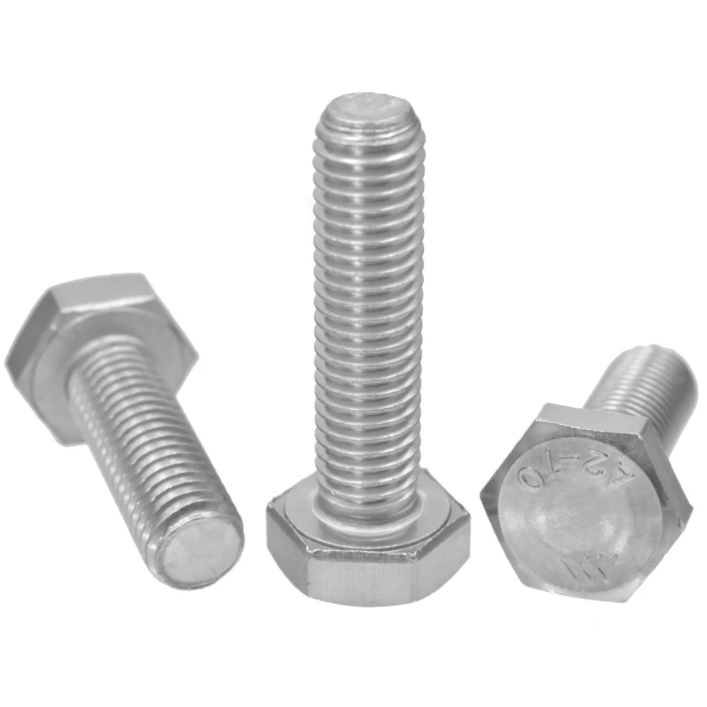 DIN933 PASLANMAZ ALTI KÖŞE TAM DİŞ CİVATA